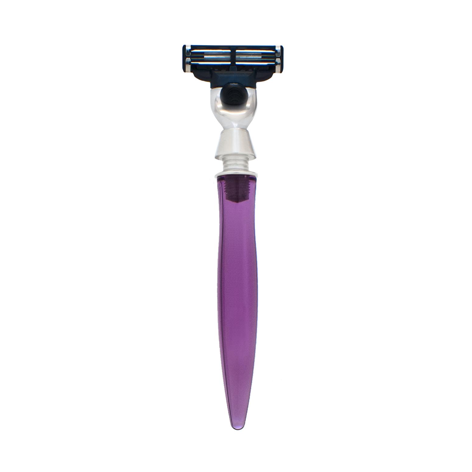 êshave razor Mach3 Gillette, acrylic, purple | Hairstyletools.com